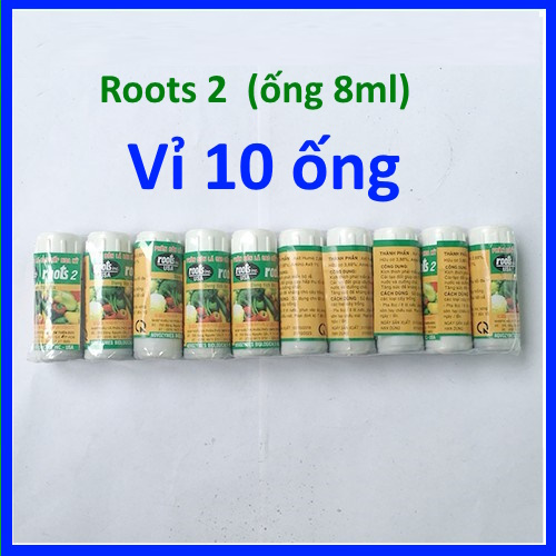 (Vỉ 10 ống) kích rễ Roots 2 (8ml/ống), ra rễ cực mạnh root 2 giúp ra ...