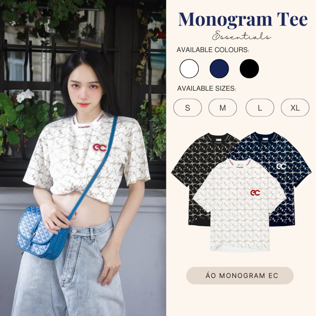 Áo Phông ECOCHIC JULIANA Tee ESSENTIALS Chính Hãng Unisex Form Rộng ...