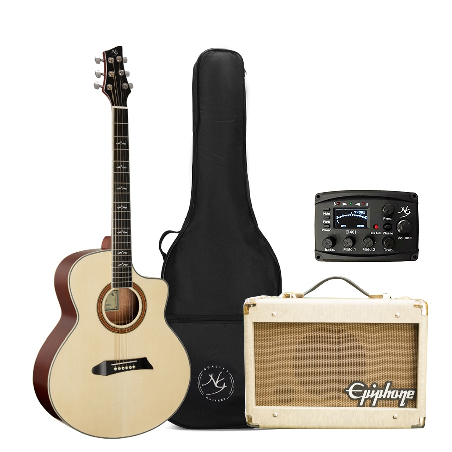 Combo Đàn Guitar Acoustic Notherly Gate GT500EQ Và Ampli Epiphone 15C | Shopee Việt Nam