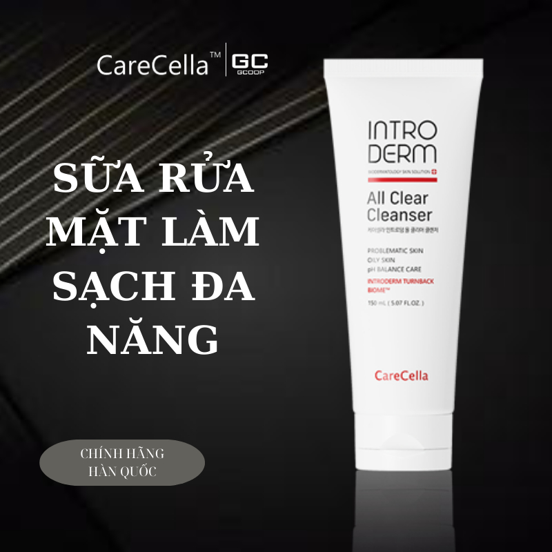 SỮA RỬA MẶT LÀM SẠCH ĐA NĂNG CARECELLA INTRODERM (CHO DA DẦU, MỤN, NHẠY CẢM)) | Shopee Việt Nam