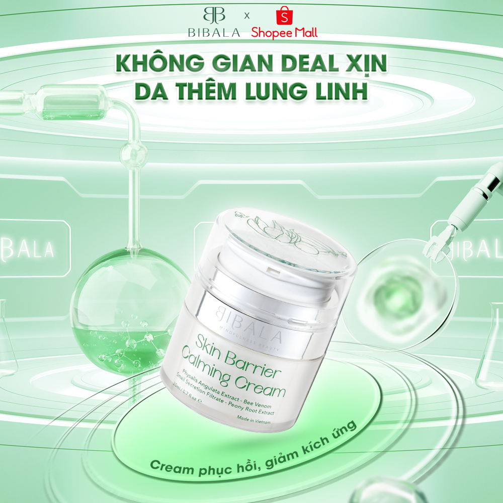Kem dưỡng phục hồi, lành thương và làm giảm kích ứng Bibala SKIN BARRIER CALMING CREAM 20g ...