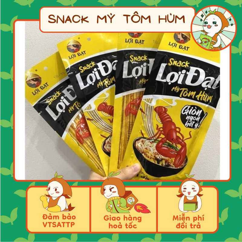 Combo 10 gói Snack Mỳ Tôm Hùm Lợi Đạt Thơm Ngon, Que Cay Cổng Trường ...