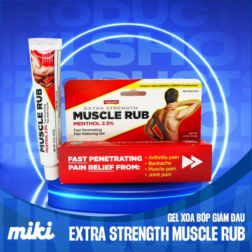 Date:04.2028 Gel Xoa Bóp Extra Strength Muscle Rub - Bách Hoá Miki ...