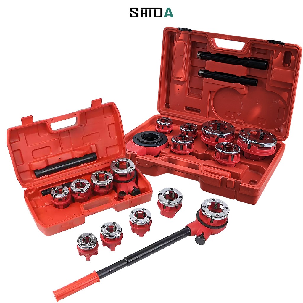 Bộ dụng cụ tiện ren ống nước, ống kẽm răng côn BSPT Shida SD702 / SD705 ...