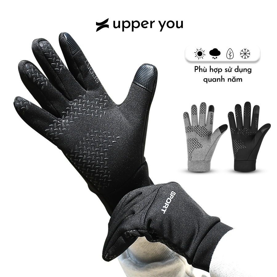 Găng Tay Lái Xe Giữ Ấm Cho Nam Lót Nỉ Lông Cao Cấp Upper You Thiết kế ...