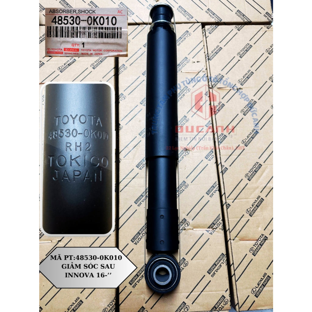 GIẢM SÓC SAU INNOVA 2016-'' MÃ PHỤ TÙNG 48530-0K010 HÀNG TOYATO CAO CẤP ...