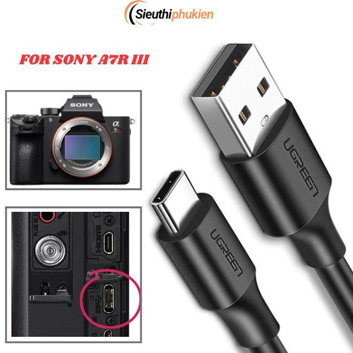Cáp kết nối máy ảnh sony A7R A7R III A7R3 với máy tính , dây livestream Máy ảnh Sony Alpha A7R ...