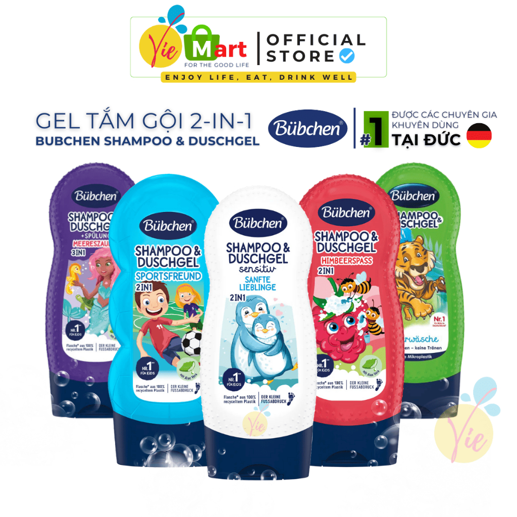 Sữa tắm gội Bubchen 2in1 Hoạt Hình - Dịu Êm Cho Làn Da Mỏng Manh Của Bé 230ml | Shopee Việt Nam