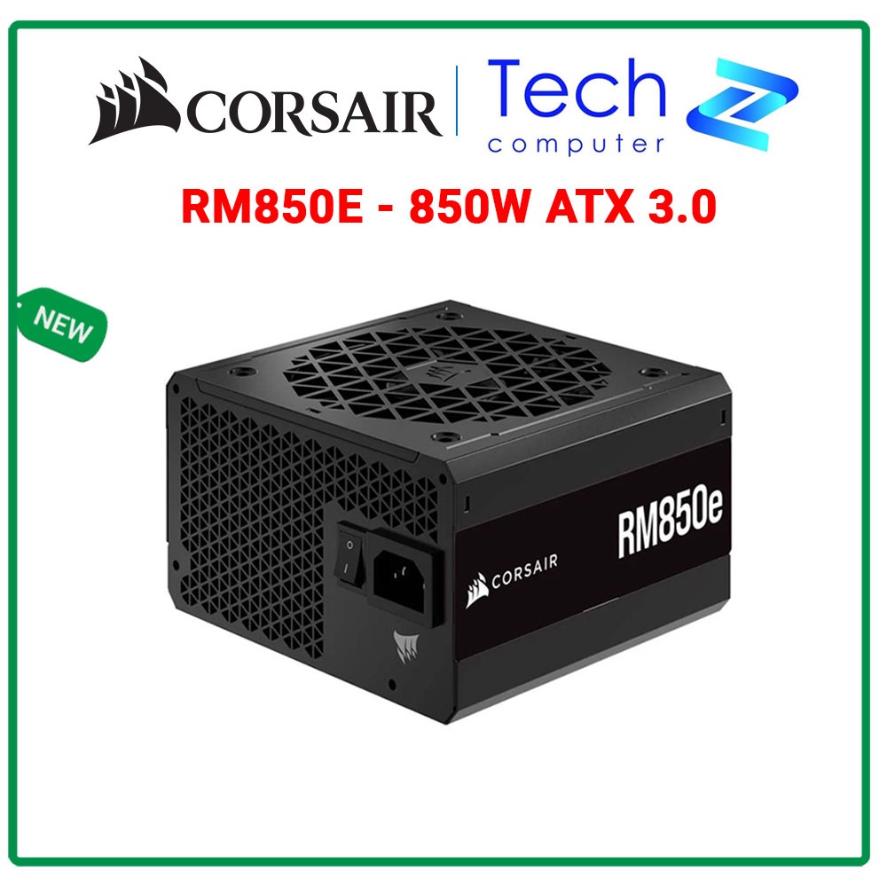 Nguồn máy tính Corsair RM850e - 850W ATX 3.0 - PCIe 5.0 - 80 Plus Gold ...
