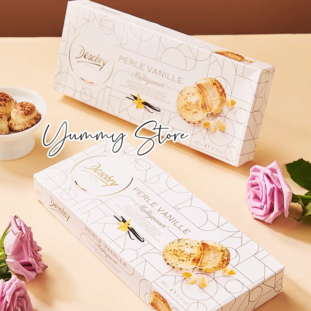 Bánh Quy Phủ Socola Trắng Desobry Perle Vanille Madagas | Shopee Việt Nam