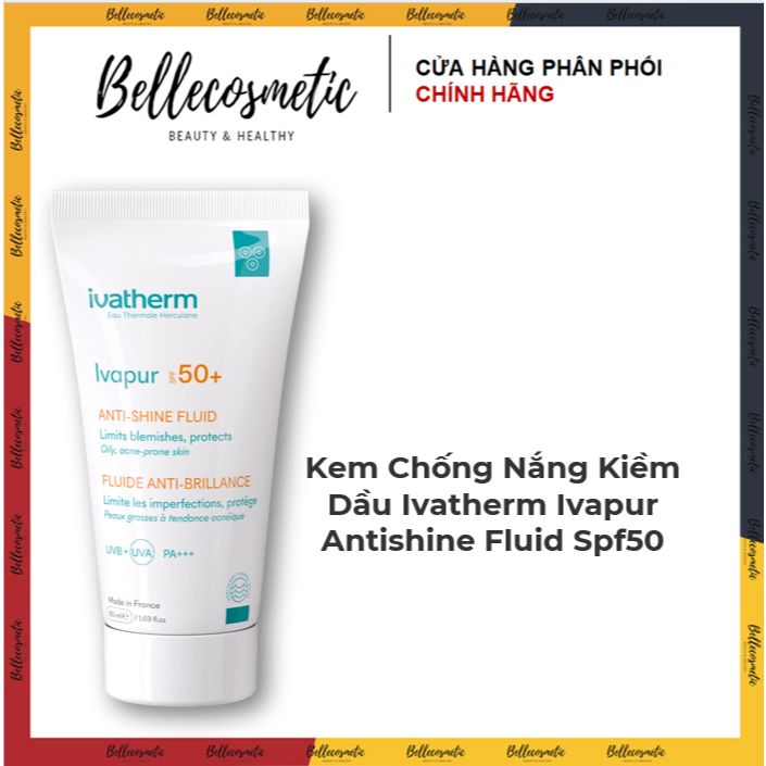 Ivatherm Ivapur Antishine Fluid Spf50 - Kem Chống Nắng Kiềm Dầu Cho Da ...