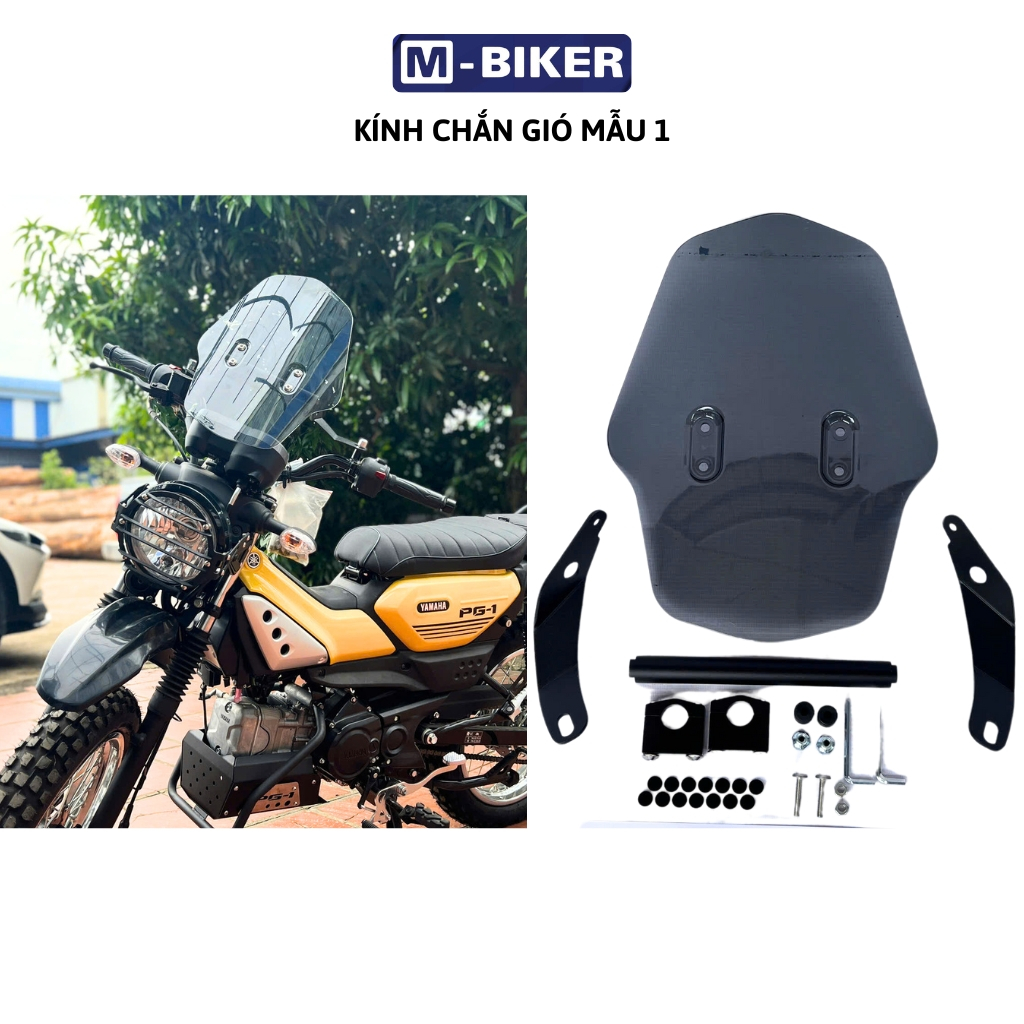 Kính Chắn Gió M-Biker - Dành Riêng Cho Yamaha PG1 | Shopee Việt Nam