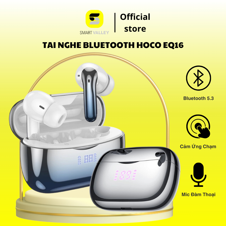Tai nghe bluetooth Hoco EQ16, tai nghe nhét tai khử ồn có mic đàm thoại ...