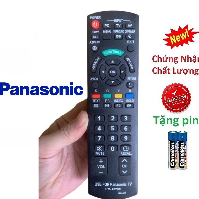 tay điều khiển remote từ xa tivi panasonic 1020-kèm pin-tay đầu bấm ...