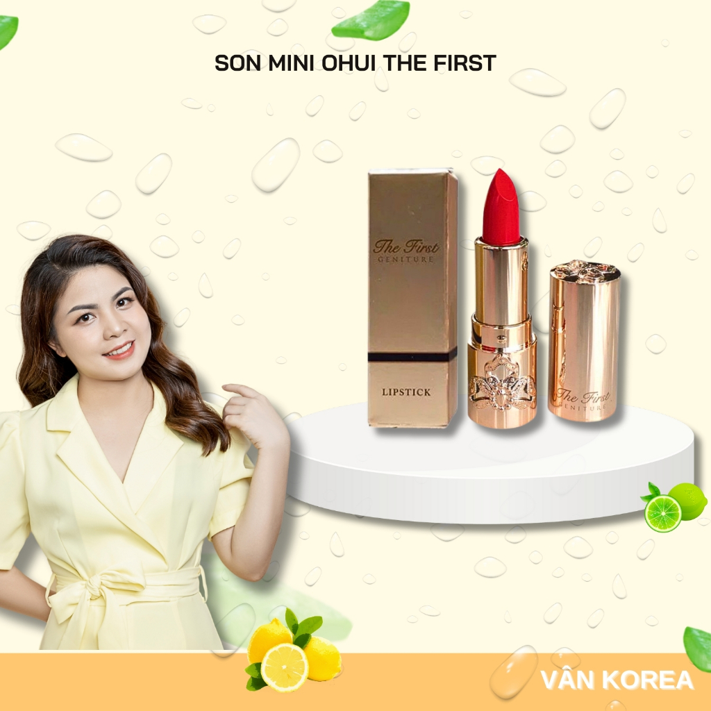 Son Môi Lì Ohui The First Mini Màu Đỏ Tươi - Màu Hồng Bền Màu Lâu Trôi | Shopee Việt Nam