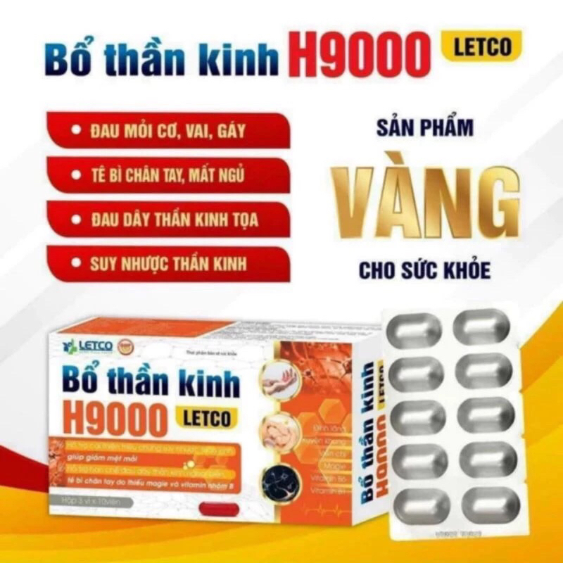 ( chính hãng nhà thuốc ) bổ thần kinh h9000 letco | Shopee Việt Nam