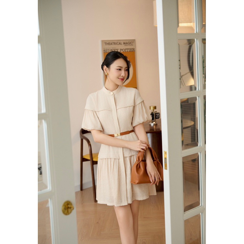 váy tay bồng Lani dress (ko kèm belt) | Shopee Việt Nam