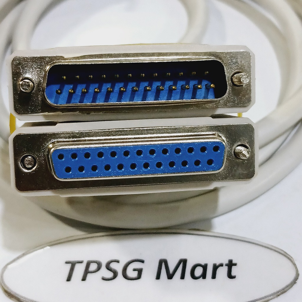 Cáp nối dài Com 25 dài 1.5m (DB25): 1 đầu Kim ra 1 đầu Lổ (Cable DB25M ...