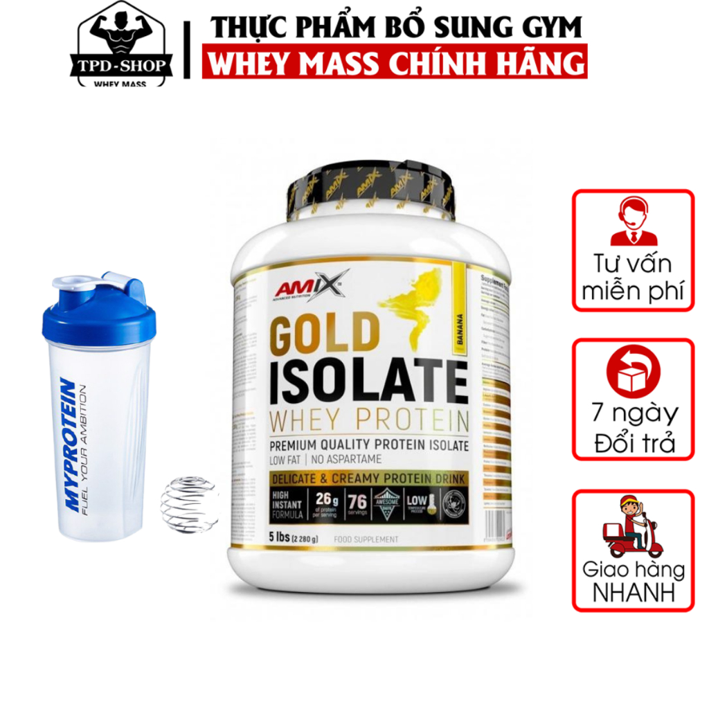 [ WHEY ISOLATE ] Amix Gold Isolate Whey Protein 5 Lbs (76 Servings ...