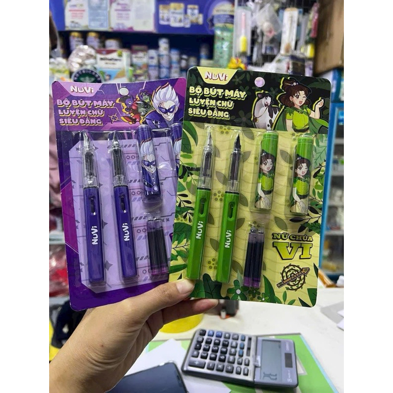 Bút máy luyện chữ siêu đẳng Nuvi(2 bút tặng kèm 2 ống mực) | Shopee ...