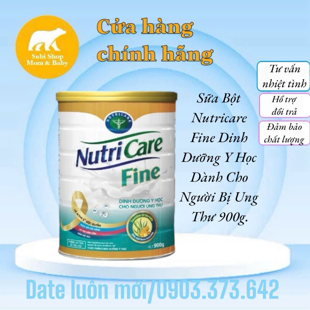Sữa Bột Nutricare Fine Dinh Dưỡng Y Học Dành Cho Người Bị Ung Thư 900g. | Shopee Việt Nam