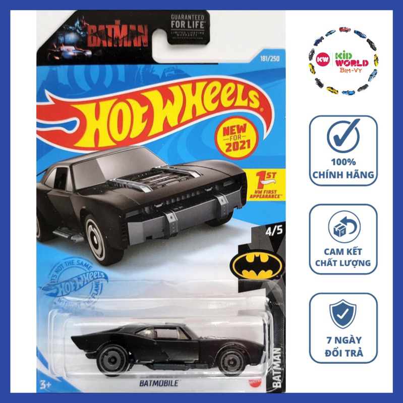 Xe mô hình Hot Wheels basic Batman Batmobile GRX23. | Shopee Việt Nam