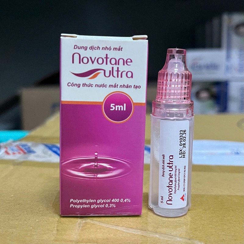 Novotane Ultra - Nước mắt nhân tạo dưỡng ẩm mắt, giảm khô mắt, mỏi mắt ...