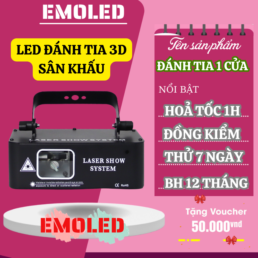 Đèn đánh tia 3d EMOLED quét tia đặc biệt nhiều hình dạng cho sân khấu ...