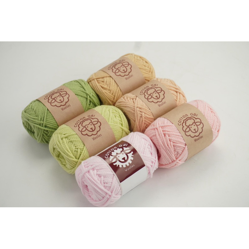 SỢI COTTON GAI CLOUD CANDY 3MM WOOLIES VIETNAM | Shopee Việt Nam