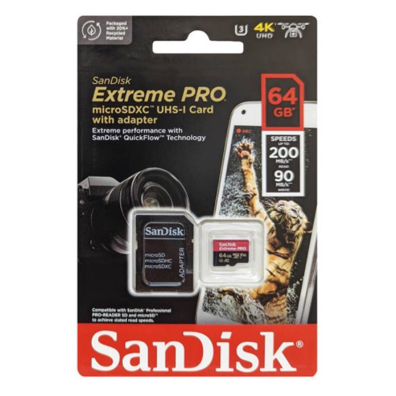 (BH 5 năm) Thẻ nhớ MicroSD 64GB 128GB 256GB 512GB Sandisk Extreme Pro 200 MB/s chính hãng ...