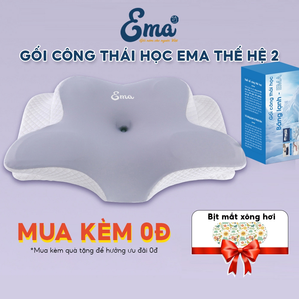 Gối công thái học EMA thế hệ 2 giảm đau mỏi vai gáy, chống thoái hóa ...