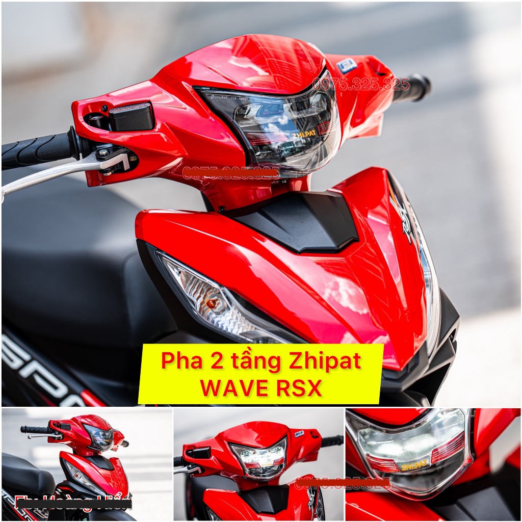 [ZHIPAT] Đèn Pha led 2 tầng Wave RSX fi 2014 2015 2016 2015 2016 2017 ...
