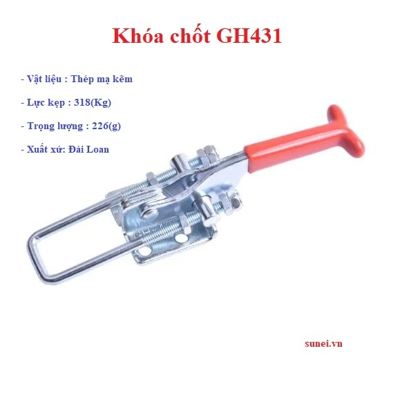 Cam kẹp chốt GH431 - Latch Toggle Clamp kẹp chốt khóa GH-431 kẹp chốt ...