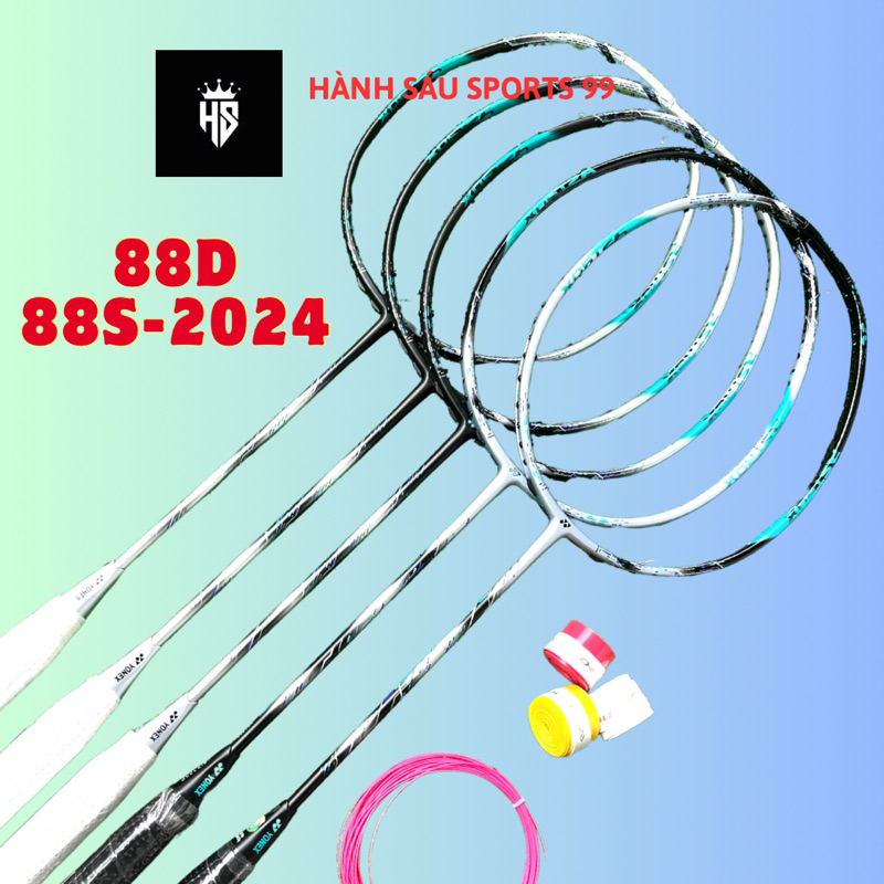 Vợt cầu lông Yonex 88D - 88S Pro 2024 bản rep full các bon cao cấp ( tặng cước căng sẵn + bao ...