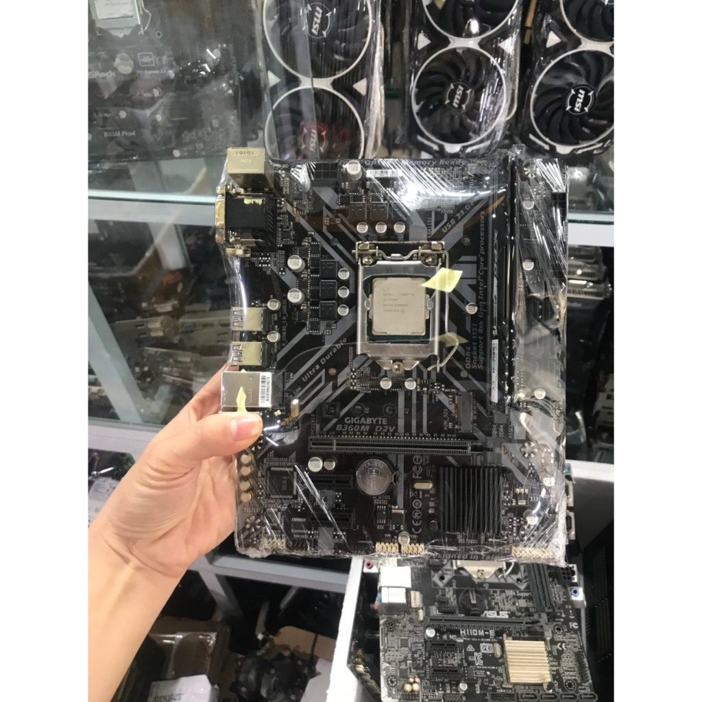 COMBO Main B360-có khe NVME +i5/9400f+Ram 8G+fan-kèm ảnh thực tế ...