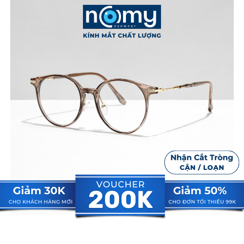 Gọng Kính Cận Nam Nữ Nomy 9385 Chất Liệu Kim Loại Siêu Bền Phụ Kiện ...