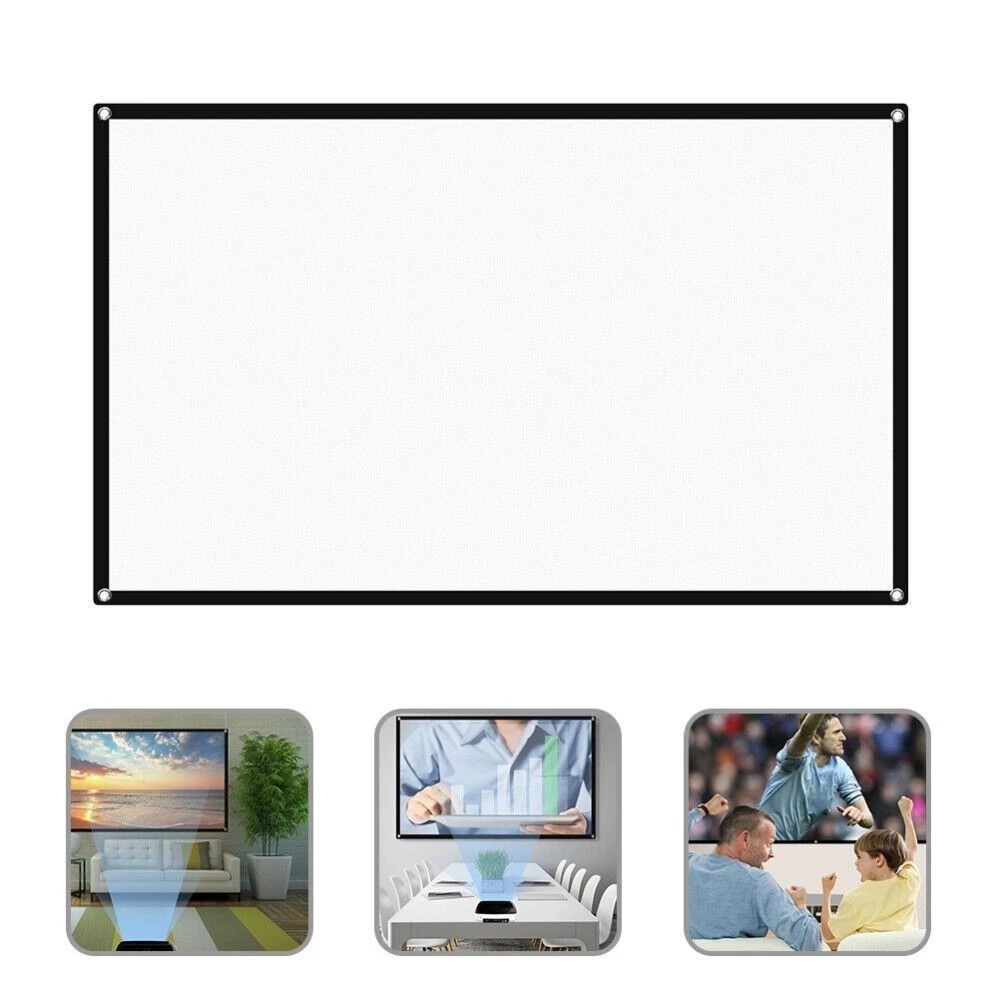 60inch 16:9 HD Projection Screen Home Film Movie Projector Screen High ...