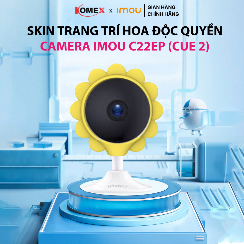 Skin trang trí gấu độc quyền cho camera IMOU C22EP (Cue 2) skin chuyên ...