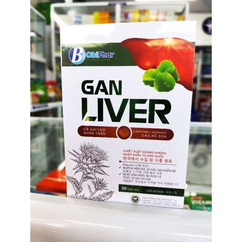 Viên uống Gan Liver Obiphar hỗ trợ giải độc gan,tăng cường chức năng ...