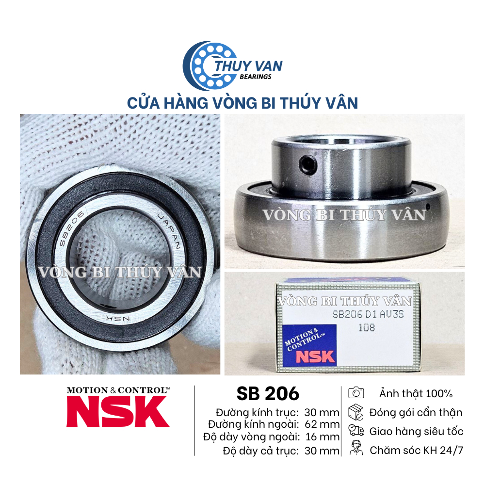 Vòng bi bạc đạn SB 206 hãng NSK | Shopee Việt Nam