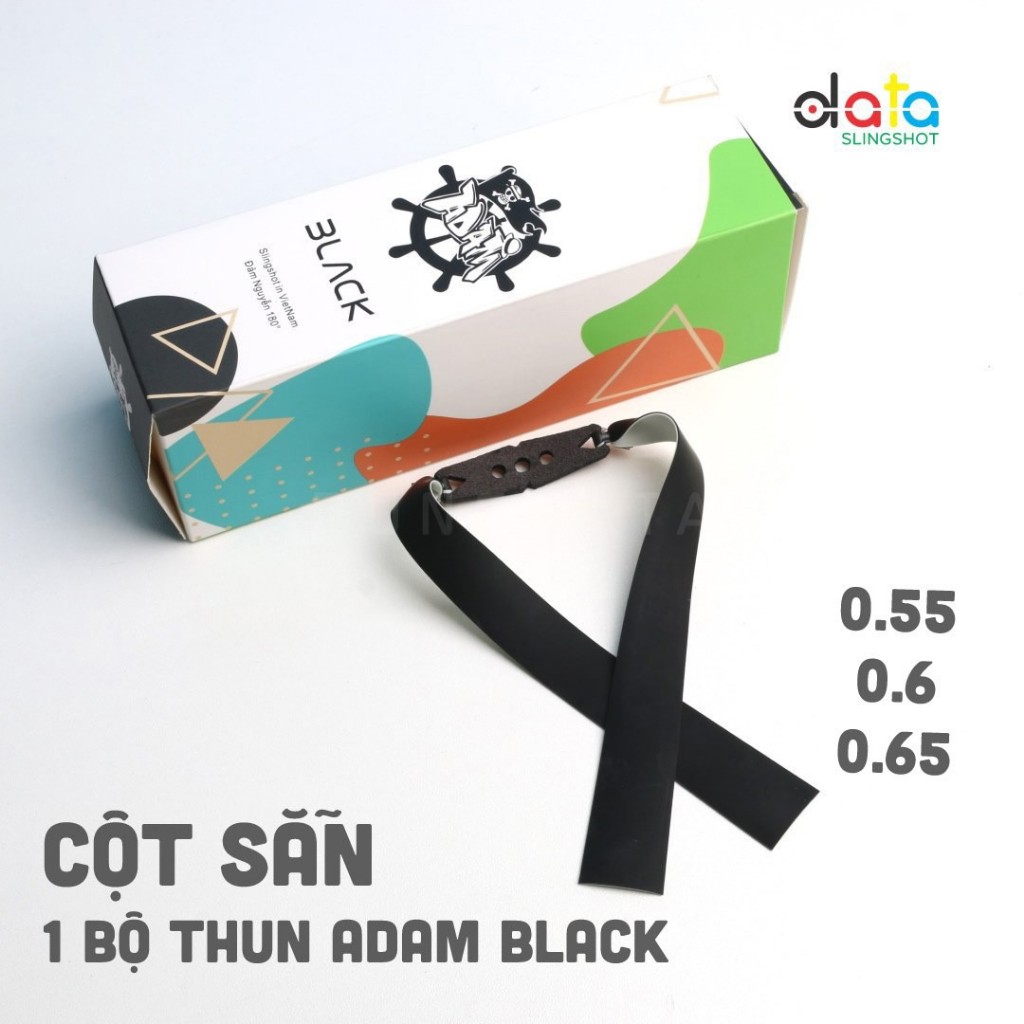 1 Bộ Thun ADAM BLACK Đảm Nguyễn 180° 2 Lớp cột sẵn khổ thun kéo tới má ...