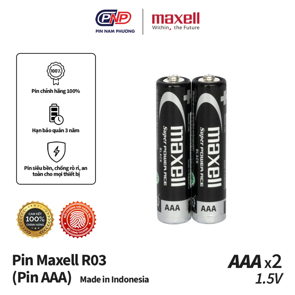 [Giao Hỏa Tốc 2H] Pin AAA Maxell R03( AB )2P - Hàng nhập khẩu Made in ...