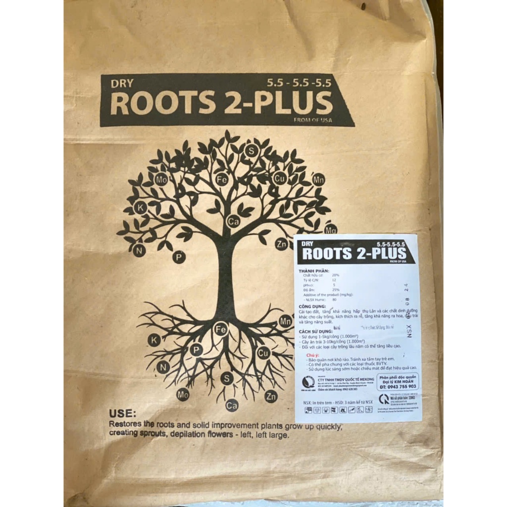 Phân bón Root 2 PLUS - Bao 10kg kích rễ cực mạnh, bung chồi phát đọt ...