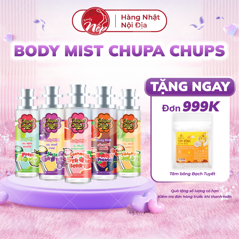 Nước hoa xịt thơm BODY MIST hương trái cây CHUPA CHUPS nội địa Thái ...
