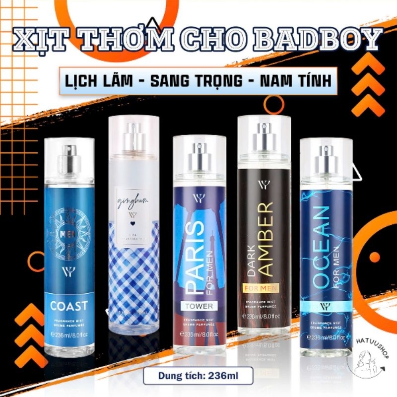 Body Mist Nam Xịt Thơm Body Mist Nam Victoria Fleu 236ml Hàng Nội Địa ...