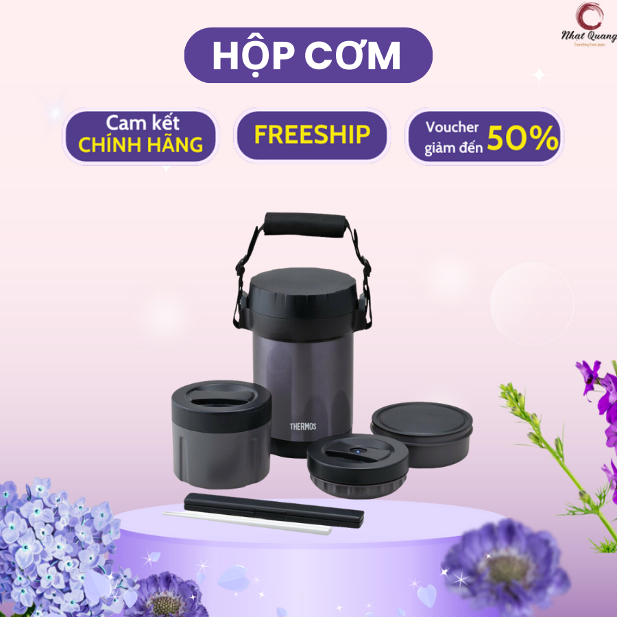 Hộp cơm giữ nhiệt 3 ngăn Thermos JBG-2000/ JBG-1801 nội địa Nhật | Shopee Việt Nam