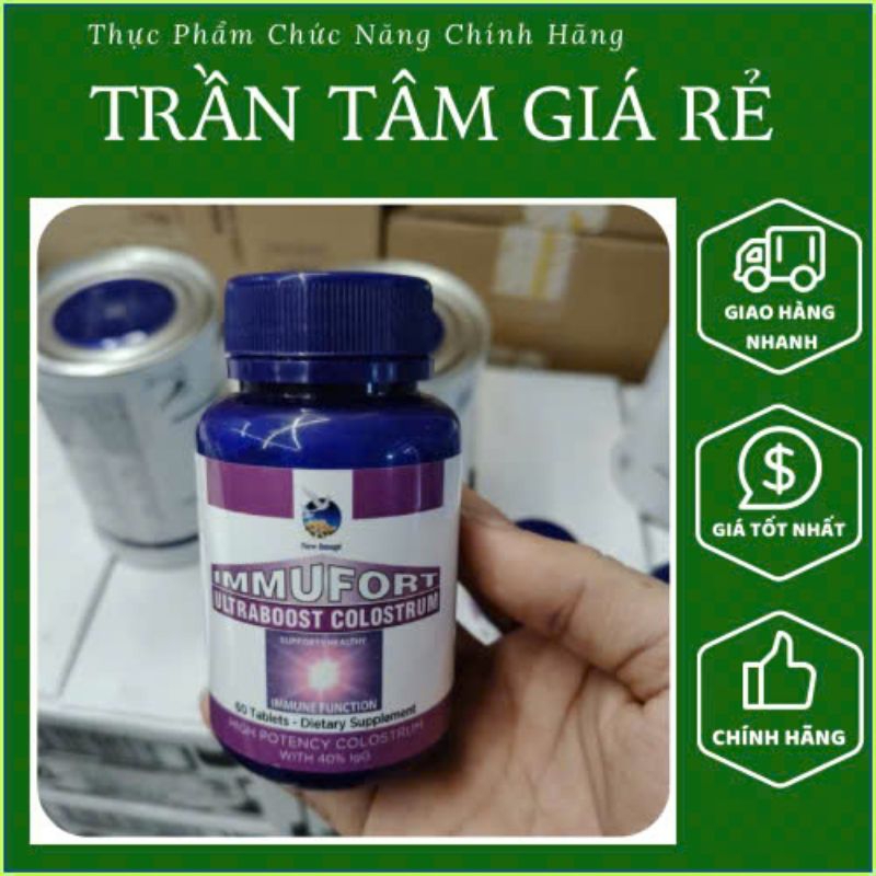 Viên uống Immufort Alpha Lipid sữa non New Image giúp tăng Cường đề kháng nâng cao sức khỏe ...