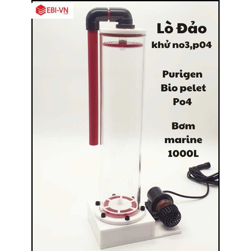 Lò khử đa năng (có bơm) NO3 Po4 cho bể cá - bio pellet ,furigen - phụ kiện hồ cá biển - nhãn ...