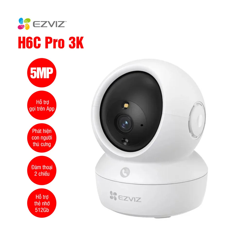 Camera wifi Ezviz xoay 360 độ C6N 3MP H6C Pro 5MP 3K C6N G1 8MP siêu ...