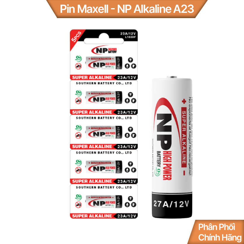 Pin NP Alkaline A23 (L1028F/1Bx5) - Chính Hãng | Shopee Việt Nam